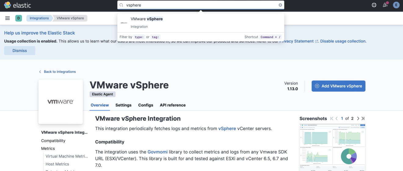 ElasticSearchを使ったlog収集3 -vSphere integration- · hirohirolab