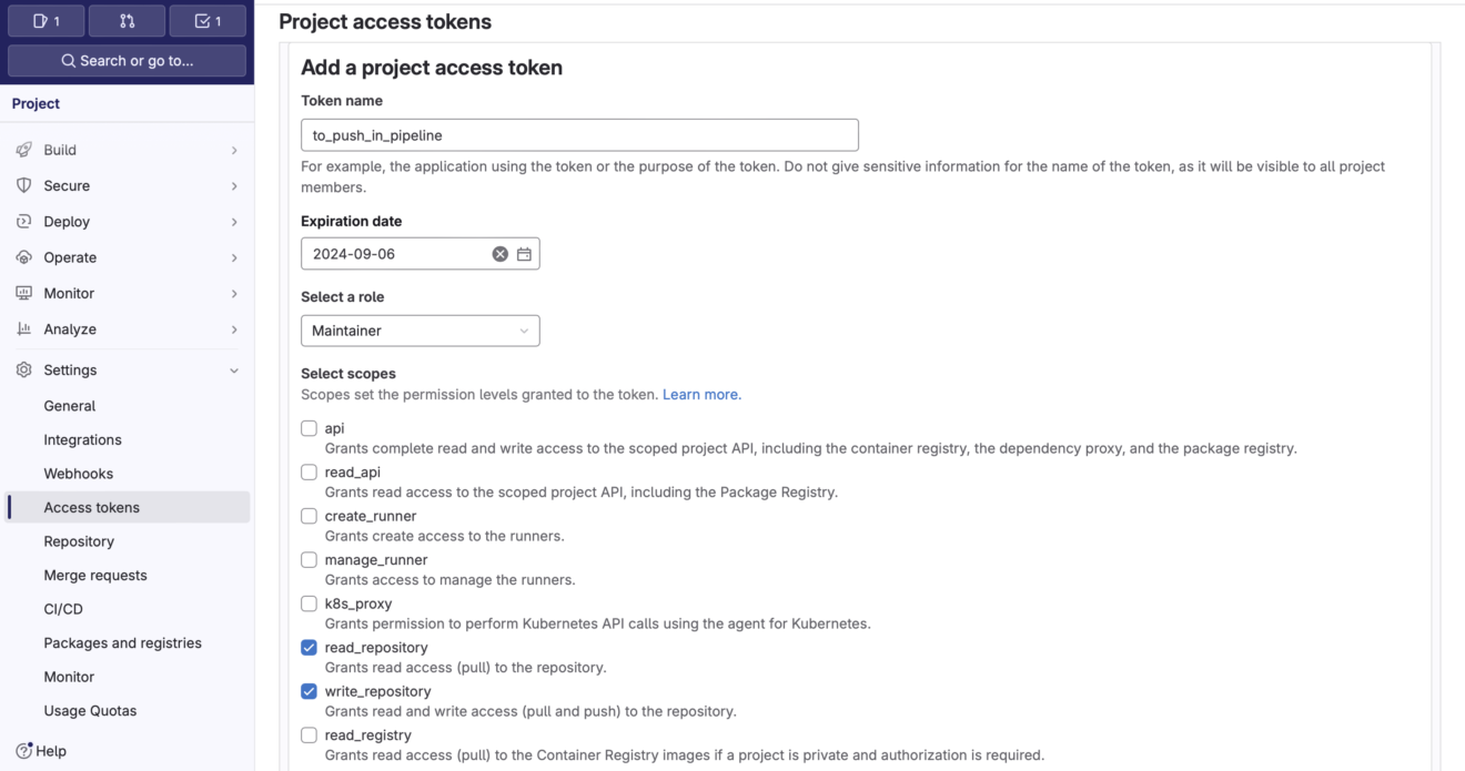 Gitlab CI/CDでrepositoryにpushする方法 · hirohirolab