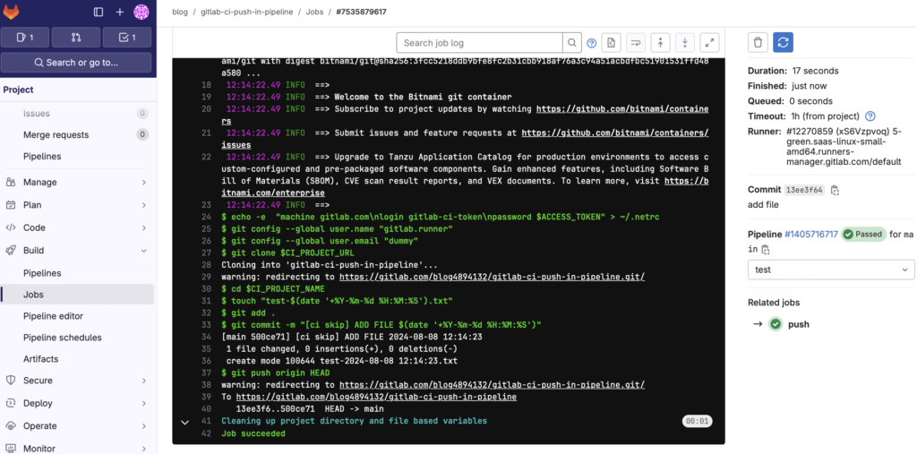 Gitlab CI/CDでrepositoryにpushする方法 · hirohirolab